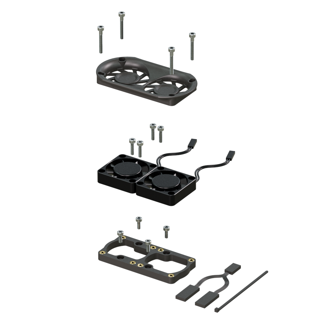 Arrma 6s 40Forty Dual Fan Kit – Campsite Carbon